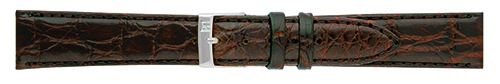Buy Watch Strap Gen. Crocodile Dark Brown 16mm | BBS watch straps